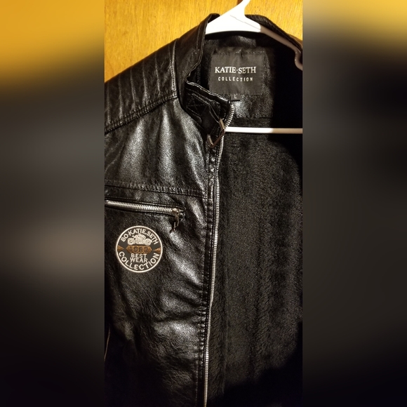 BO Katie Seth | Jackets & Coats | Bo Katie Seth Bomber Leather Jacket ...